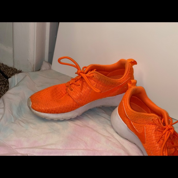 Nike | Shoes | Neon Orange Nike Roshe | Poshmark